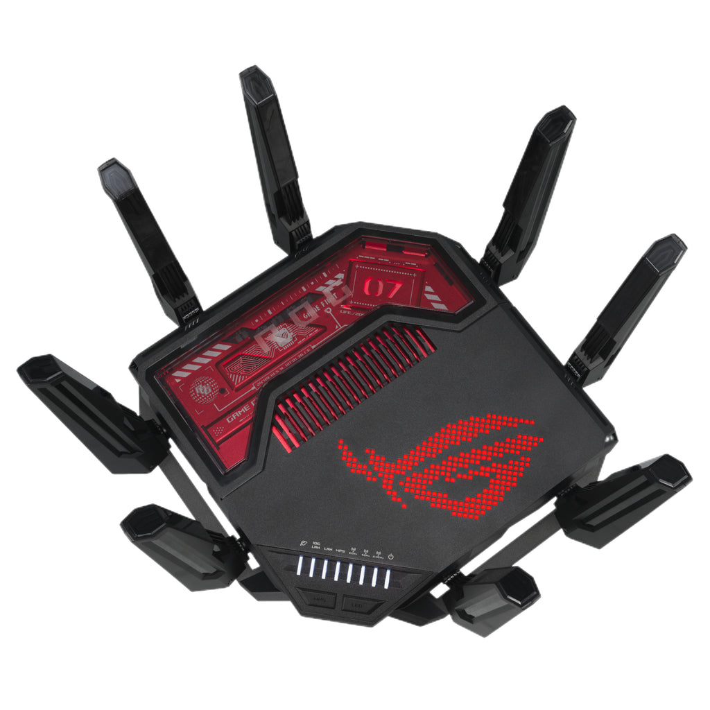 ASUS ROG Rapture BE19000 Wi-Fi 7 Tri-Band Gaming Router with Dual 10G