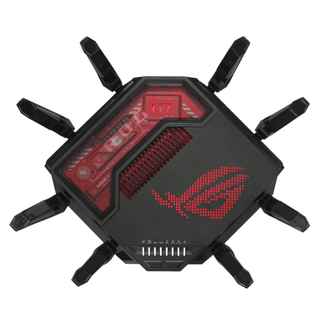ASUS ROG Rapture BE19000 Wi-Fi 7 Tri-Band Gaming Router with Dual 10G